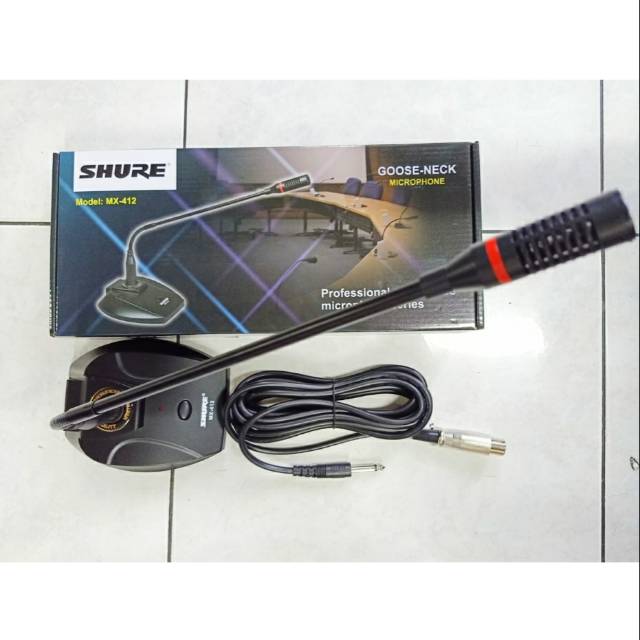 Jual MIC MEJA PODIUM MX-412 GOOSENECK MICROPHONE CONFERENCE | Shopee ...