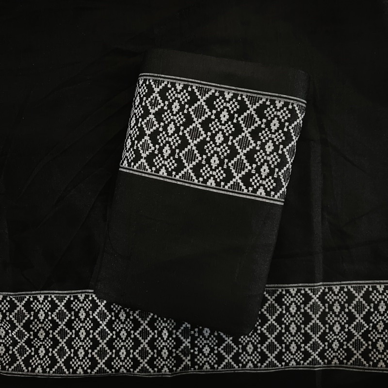 Jual SARUNG TENUN HITAM POLOS DOBBY SABUK | Shopee Indonesia