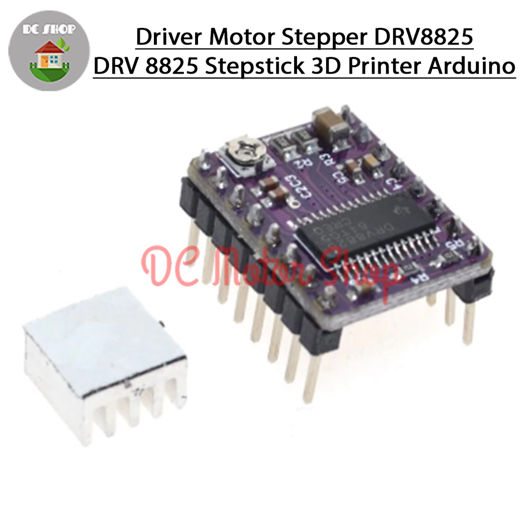 Jual Driver Motor Stepper DRV8825 DRV 8825 Stepstick 3D Printer Arduino ...