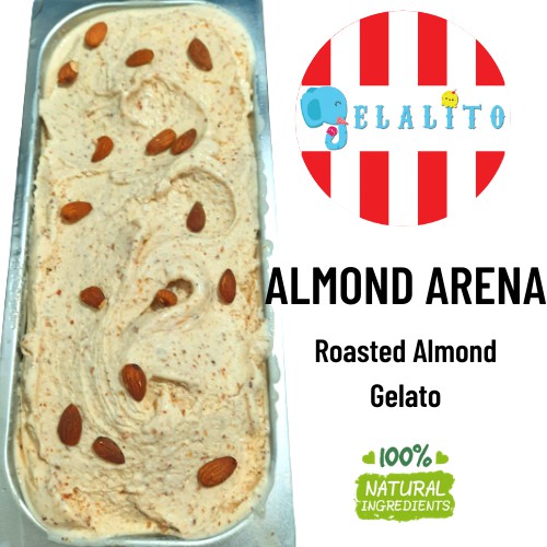 Jual Gelato - ALMOND ARENA (Roasted Almond Gelato) 500 ml - Gelalito ...