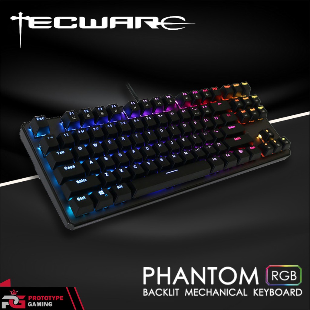 Jual Tecware Phantom 87 Keys - Backlit Mechanical Ten Key Less Keyboard ...