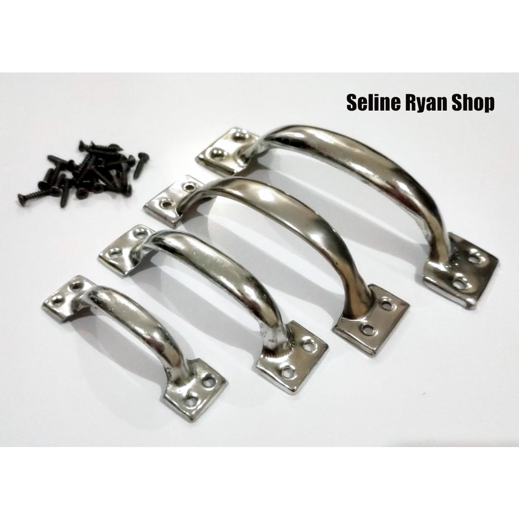 Jual Tarikan Laci / Handle Pegangan Gagang Pintu Lemari Chrome 3" 4" 5 ...