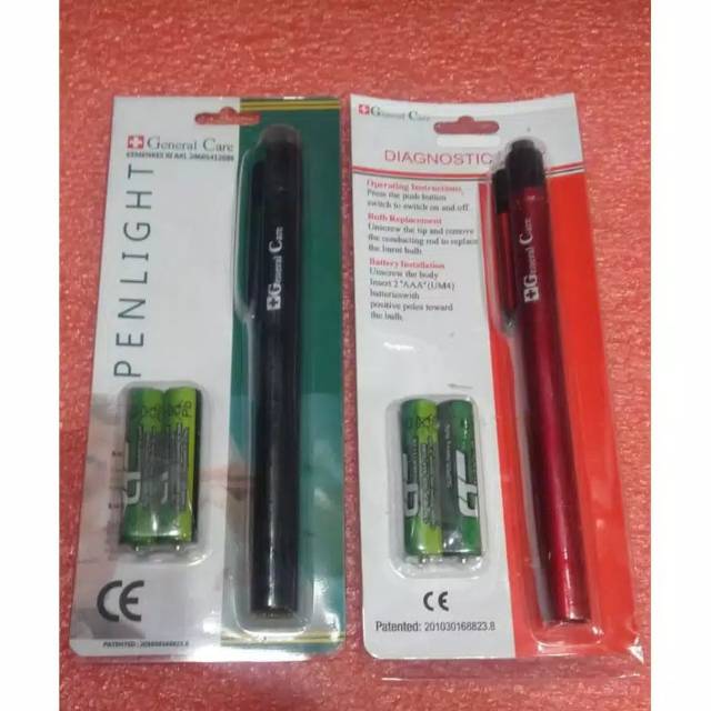 Jual Pen light / diagnostic lamp / senter dokter tanpa baterai | Shopee ...