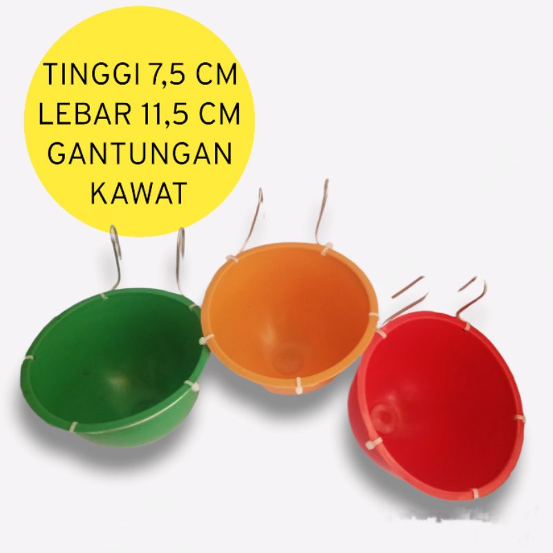 Jual CEPUK TEMPAT MAKAN AYAM PLASTIK GANTUNGAN KAWAT | Shopee Indonesia