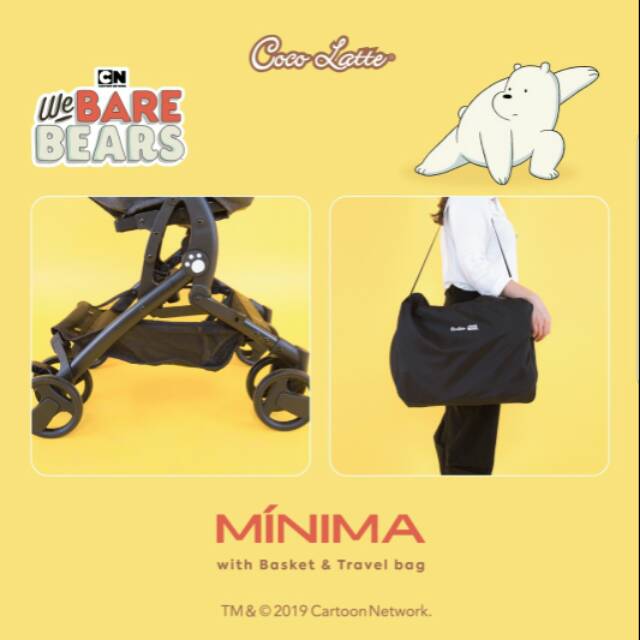 Jual Stroller Cocolatte Minima X We Bare Bears WBB Cabin Size | Shopee ...