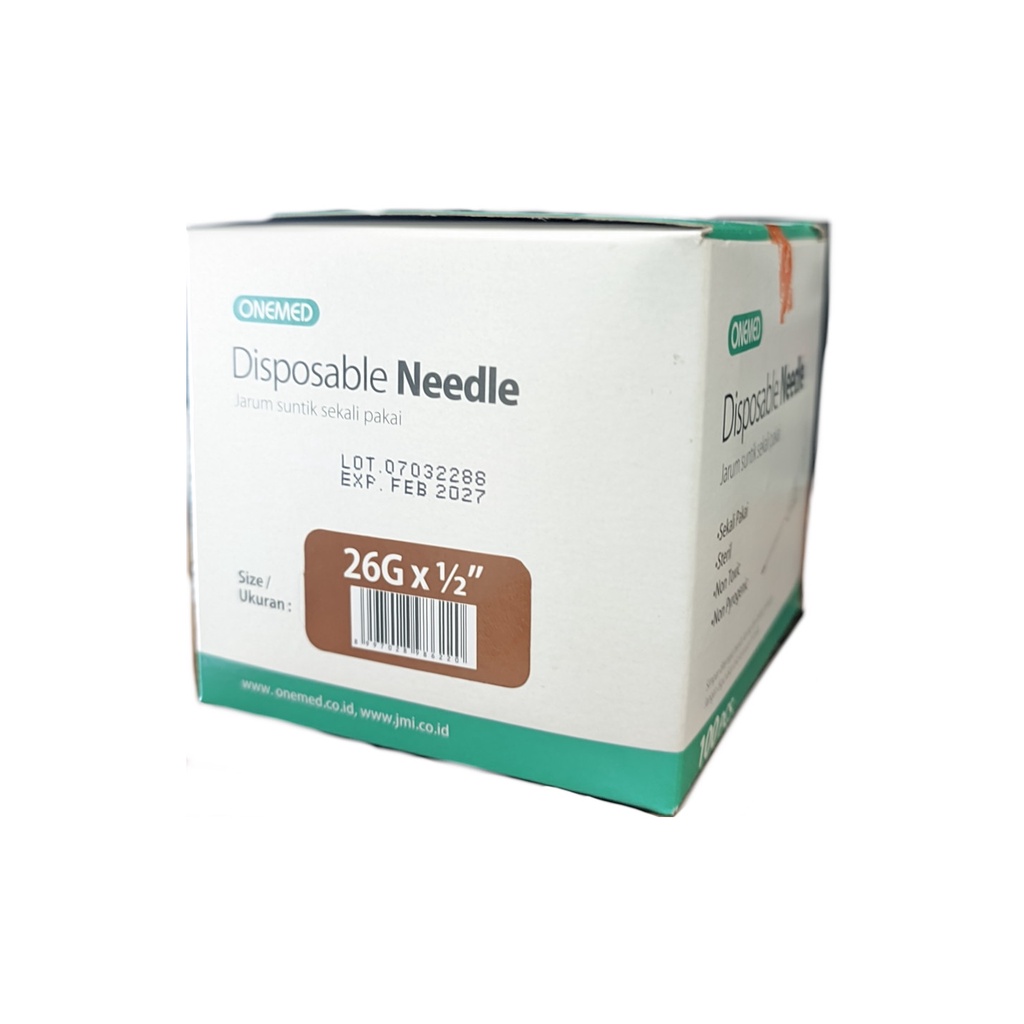 Jual Needle Onemed Jarum 18G 22G 23G 24G 25G 26G 27G 30G | Shopee Indonesia