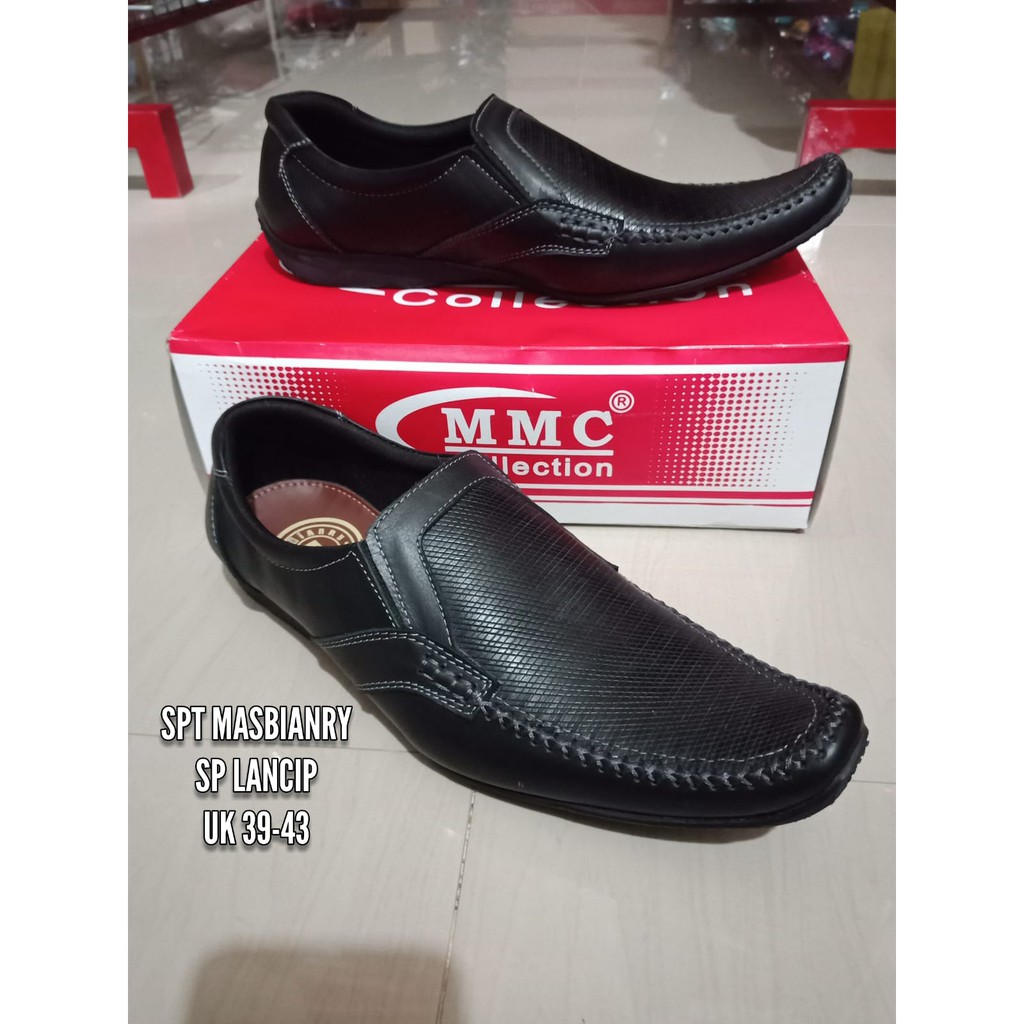 Jual SEPATU LANCIP PRIA/SEPATU KEKINIAN/SEPATU KULIT/SEPATU MASBIANRY ...
