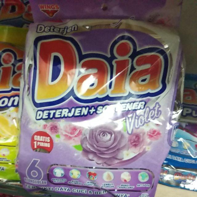 Jual Daia Deterjen + Softener 850g berhadiah piring | Shopee Indonesia