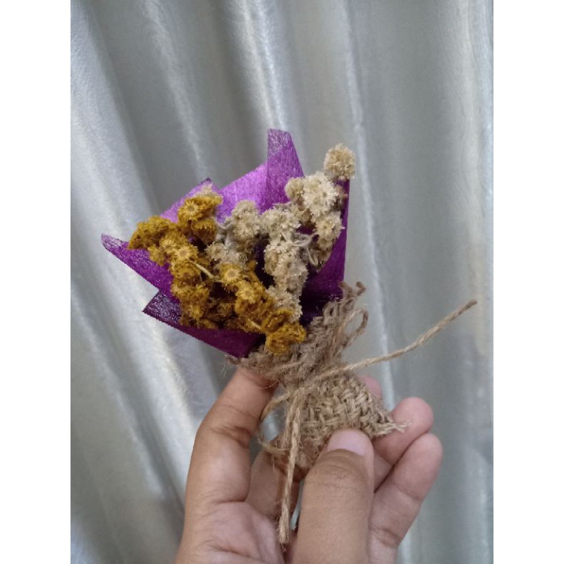 Jual mini buket bunga kering budidaya ukuran 10cm minimal pembelian ...