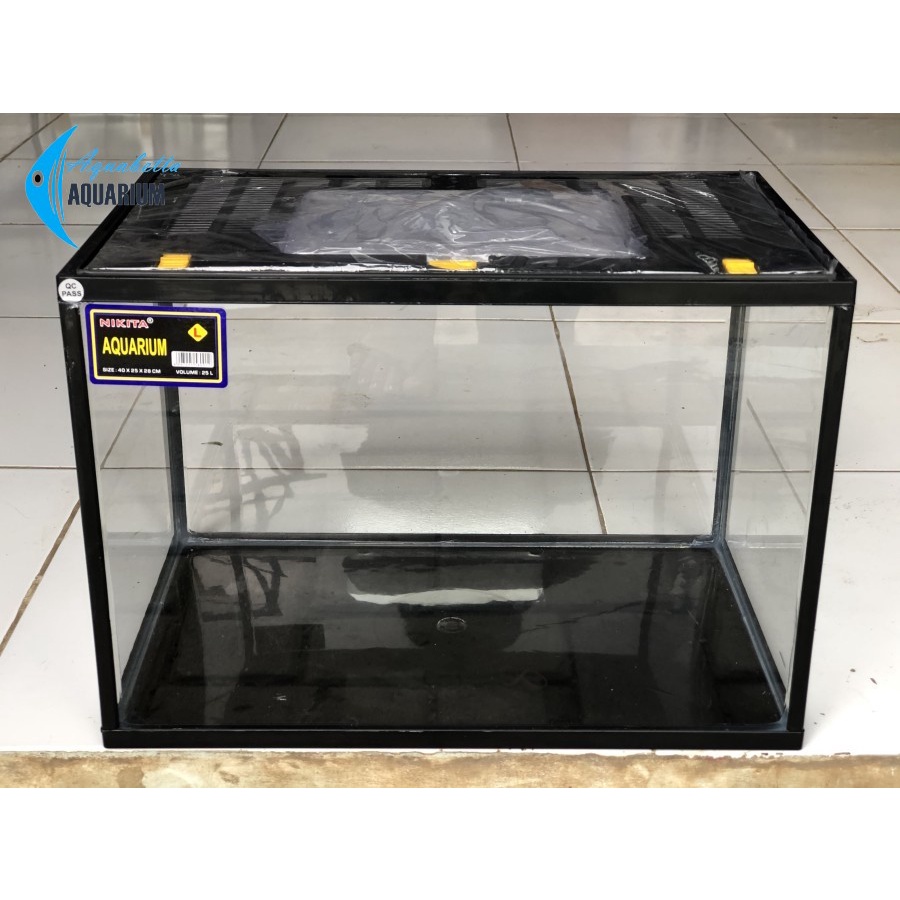 Jual Aquarium Ikan Triset Nikita Size L Ukuran Akuarium 40 x 25 x 28 CM | Shopee Indonesia