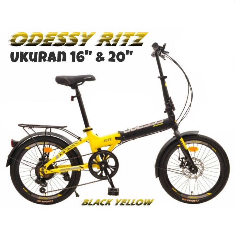 Jual SEPEDA LIPAT FOLDING BIKE ODESSY RITZ 7 SPEED UKURAN 16 / 20 INCH ...