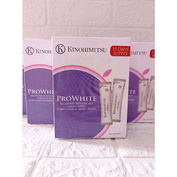 Jual kinohimitsu prowhite 15 sachets original made in Taiwan | Shopee ...