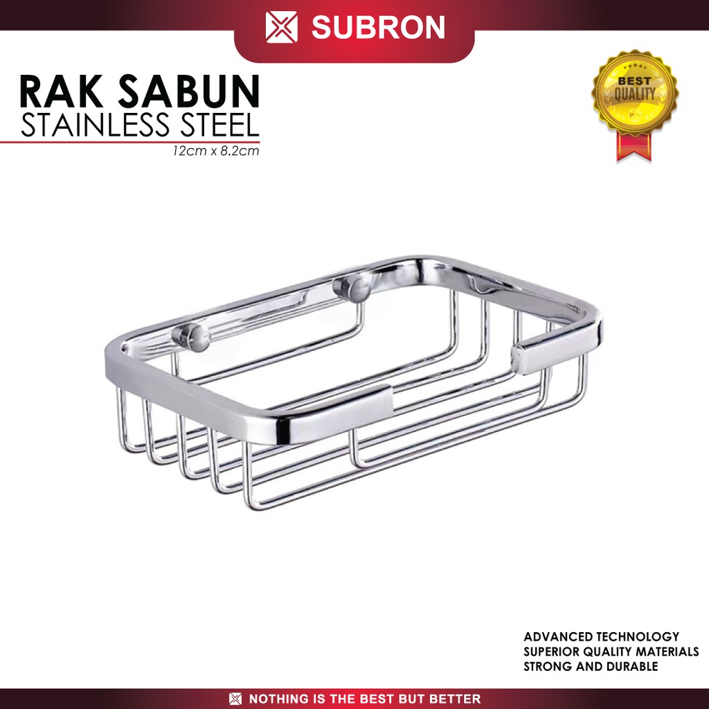 Jual SUBRON Rak Sabun Stainless Tray Kawat Kecil Tempat Wadah Soap ...