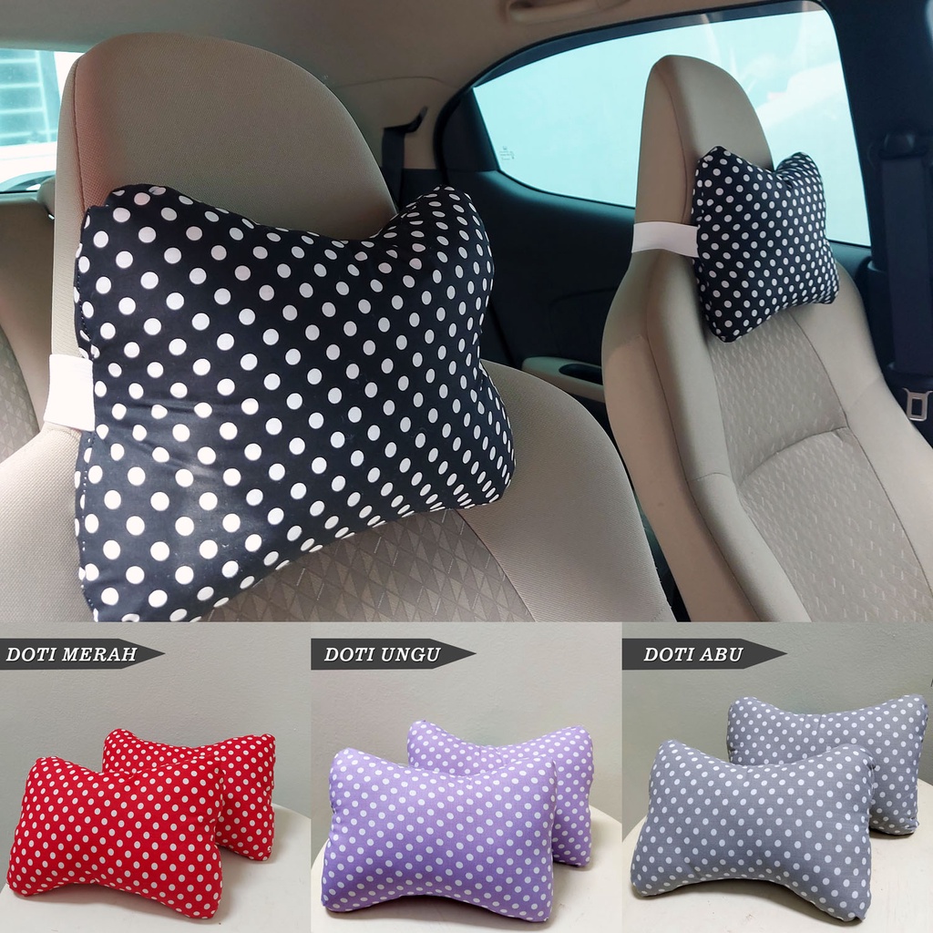 Jual BANTAL KEPALA MOBIL / BANTAL PENYANGGA LEHER | Shopee Indonesia