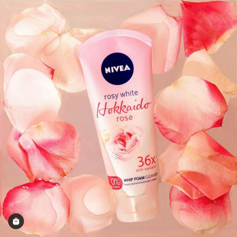 Jual Nivea Rosy White Hokkaido Rose 36x Whip Foam Cleanser 100ml ...