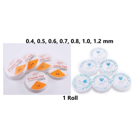 Jual Benang Senar Karet Transparant Ukuran 0.5 - 1.0mm | Shopee Indonesia