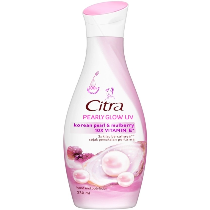 Jual CITRA Natural Glowing White UV Bengkoang 120ml 120 ml / Pearly Hand & Body Lotion 230 ml ...