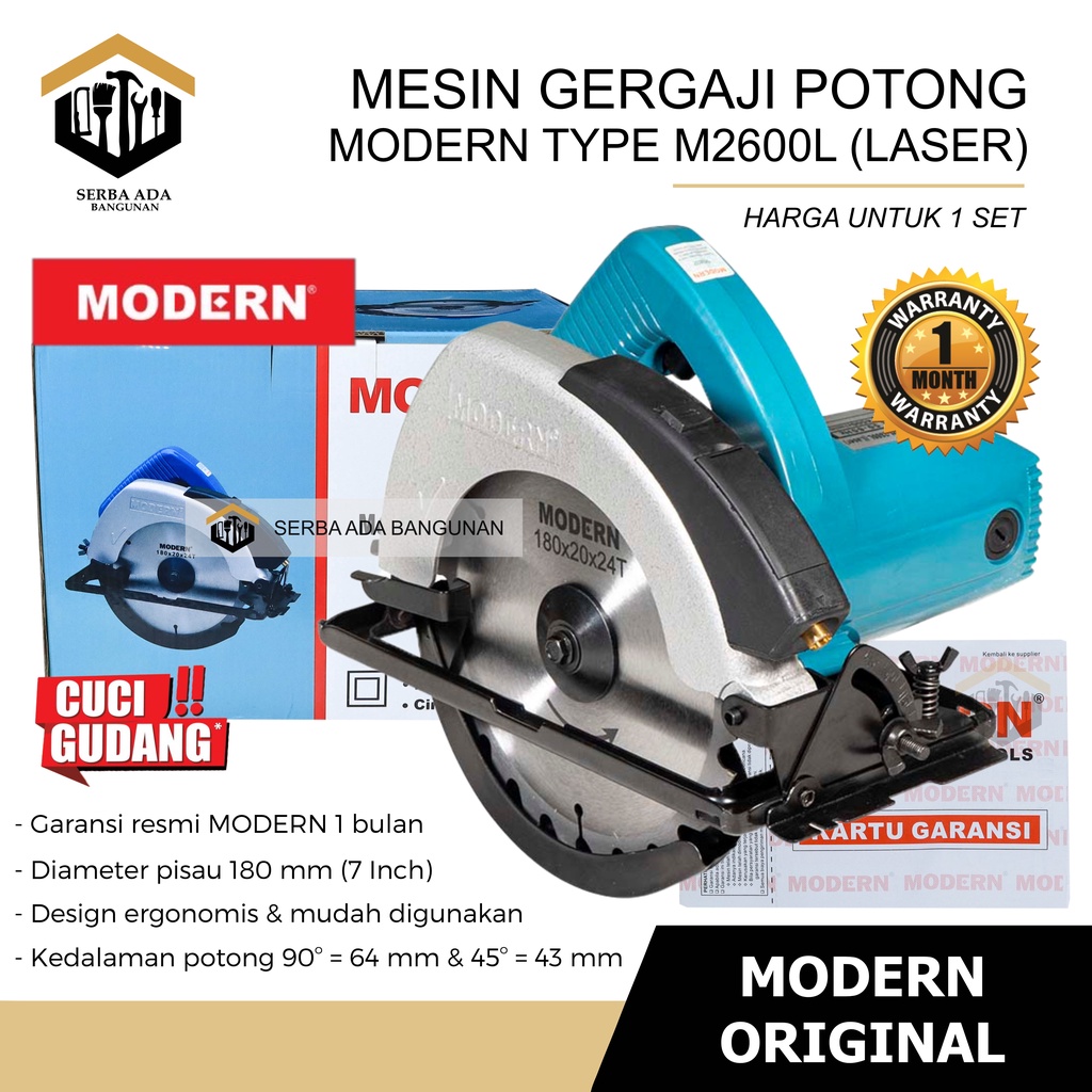 Jual SAB Mesin Circle Potong Kayu Gergaji Circular Saw M 2600 M2600 ...