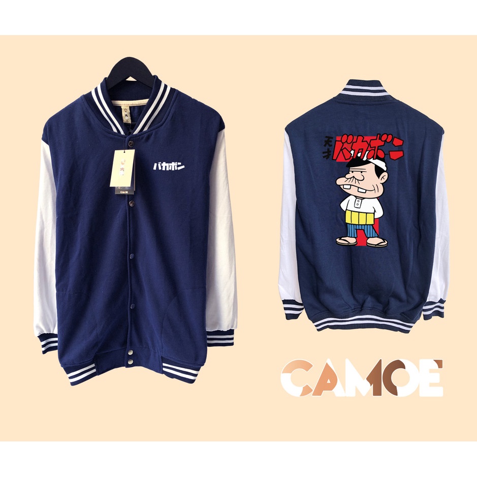 Jual Jaket Baseball Varsity Anime Tensai The Genius Bakabon Papa ...