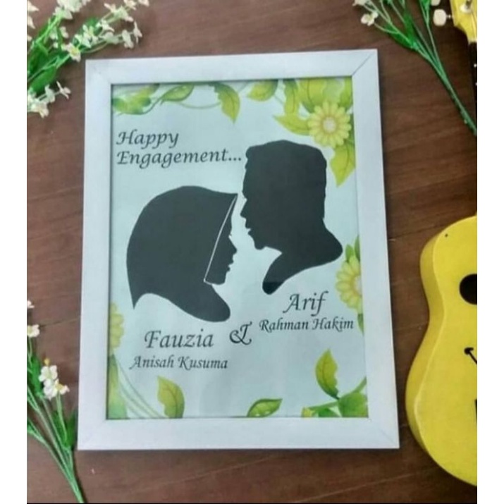 Jual Foto Siluet Digital /Siluet Couple /Lukisan /Kado Unik /Kado ...