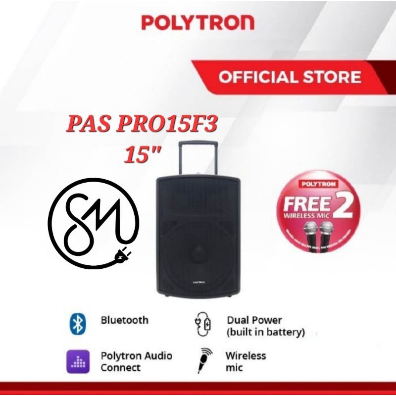 Jual Speaker Portable Polytron PAS PRO15F3 15 inc Bluetooth ...