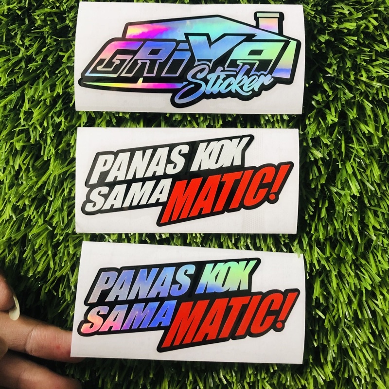 Jual stiker PANAS KOK SAMA MATIC sticker panas kok sama matic! viral ...