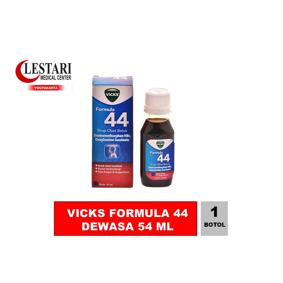 Jual Vicks Formula 44 Sirup 54 ml / 1 Botol / Obat Batuk | Shopee Indonesia