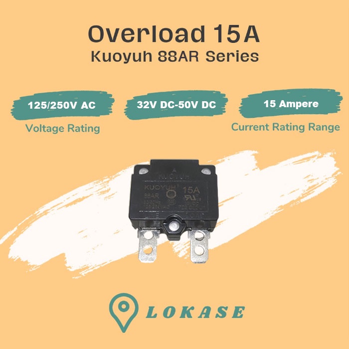 Jual Thermal Circuit Breaker Overload 15A Auto Reset Kuoyuh Series 88AR | Shopee Indonesia