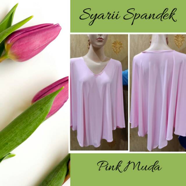 Jual Syarii Bhayangkari pink muda bhn spandek | Shopee Indonesia