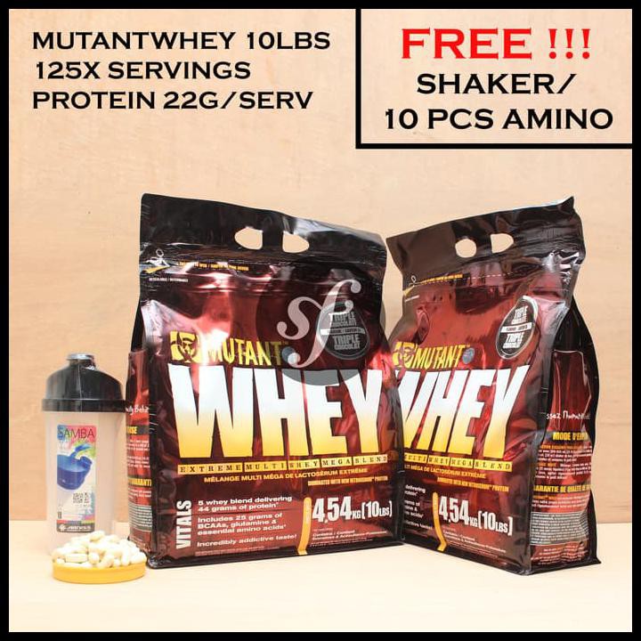 Jual PAKET HEMAT MUTANTWHEY 10 LBS MUTANT WHEY 10 LBS | Shopee Indonesia
