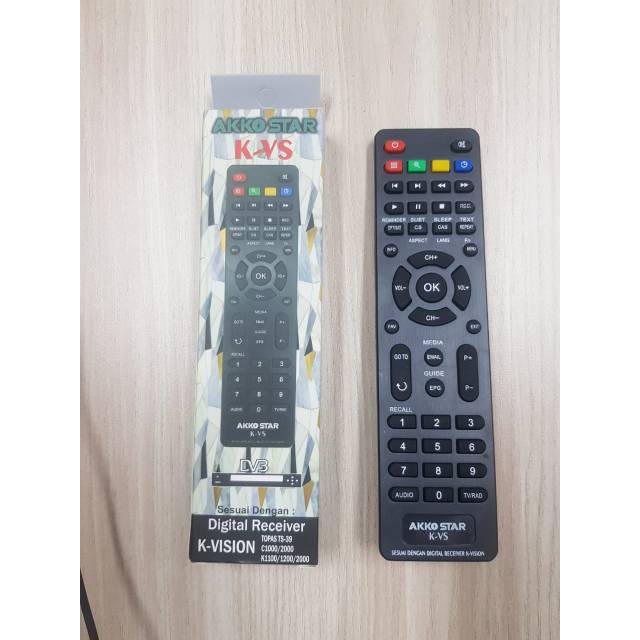 Jual Remot digital receiver k-vision akko star kvs | Shopee Indonesia
