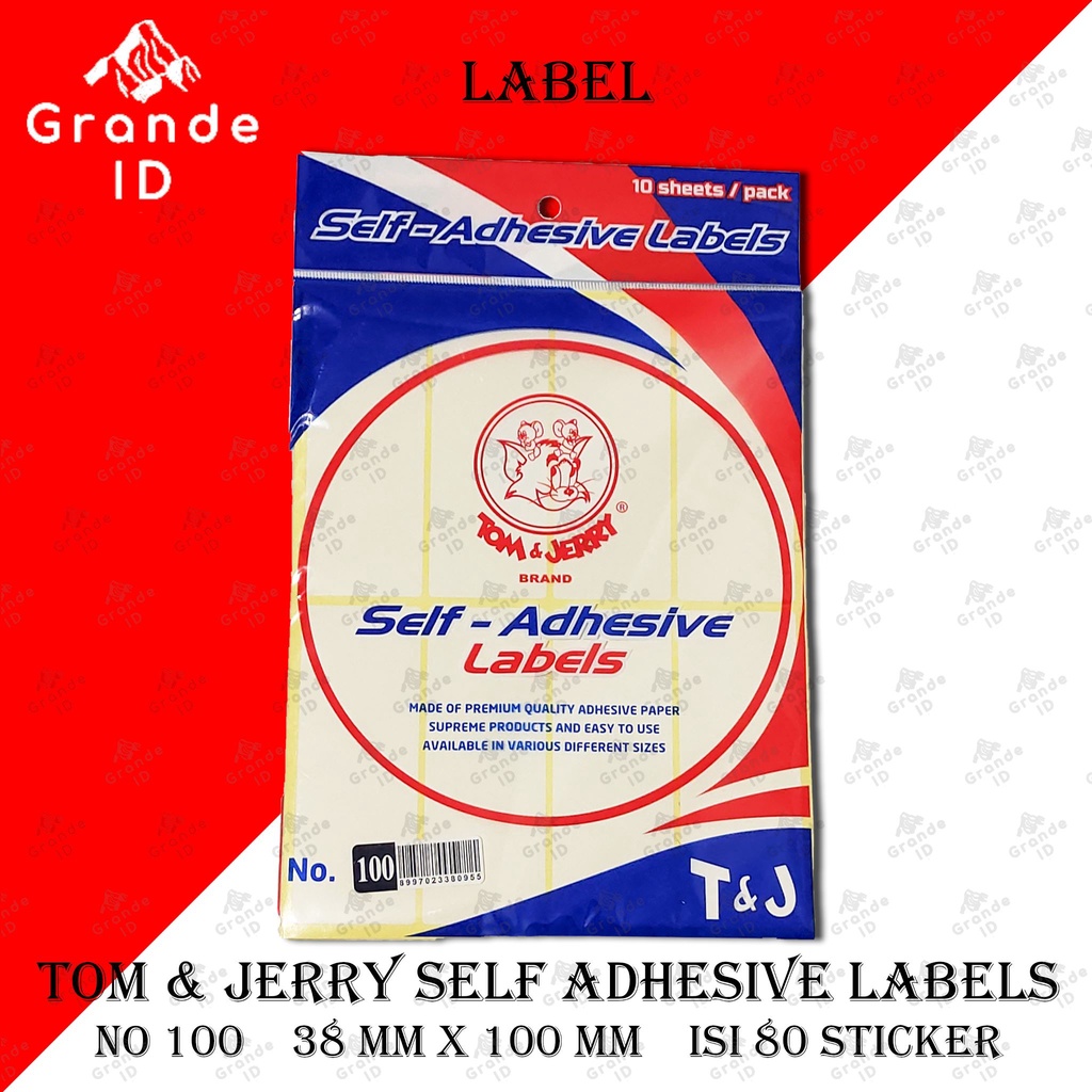 Jual TOM & JERRY 121 100 101 102 103 107 112 120 122 TJ LABEL STICKER | Shopee Indonesia