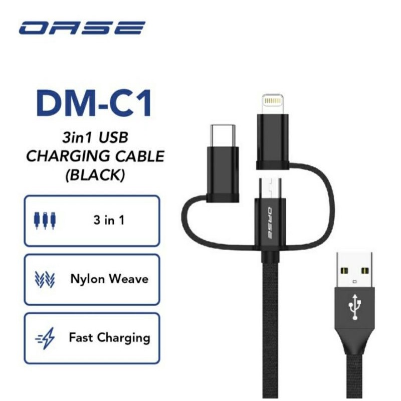 Jual OASE | USB CHARGING 3 IN 1| DM-C1 | Shopee Indonesia
