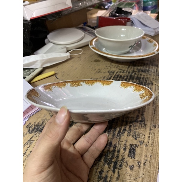 Jual ECER ANKA PIRING MANGKOK MANGKUK MAKAN BATIK 1 Pcs PIRING MAKAN ...