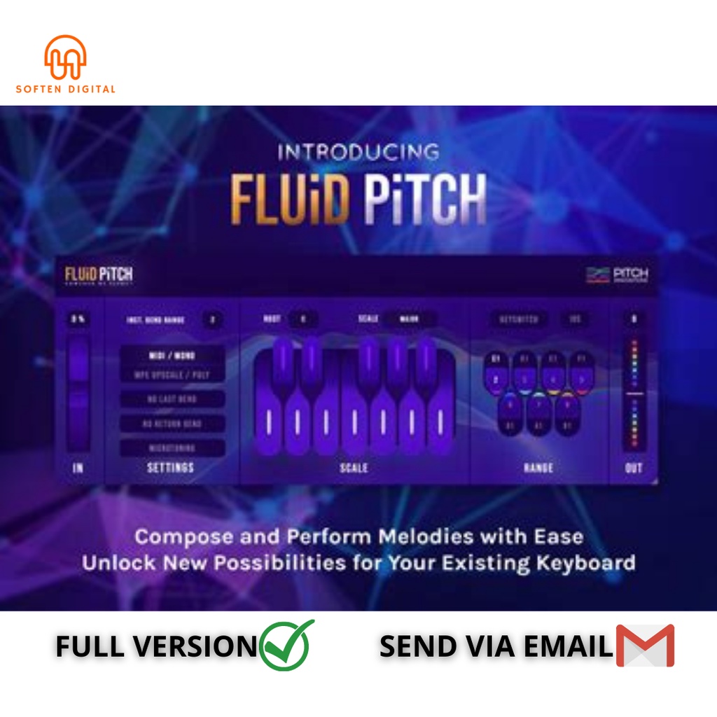 Jual Pitch Innovations Fluid Pitch v1 VST Plugin innovative new generation pitch bending system ...