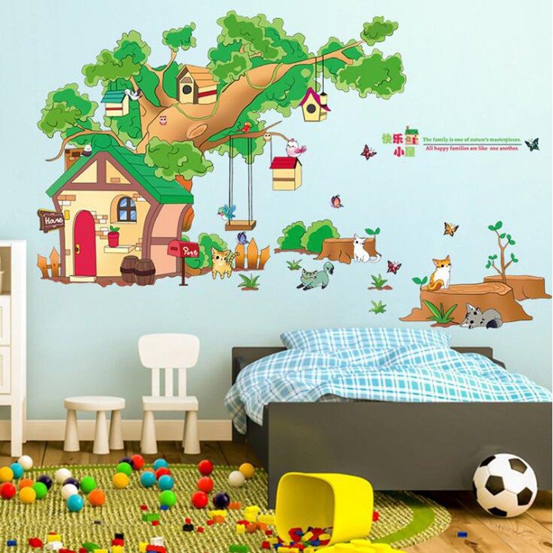 Jual Evanurita Wall Sticker Rumah Pohon Stiker Dinding Ukuran Jumbo ...