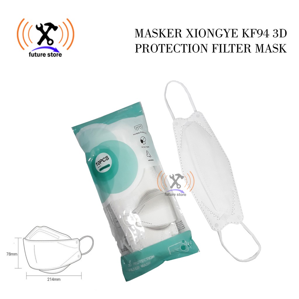 Jual masker kf94 warna ccare / c care / c-care 1 pack isi 10 termurah 4 ply | Shopee Indonesia