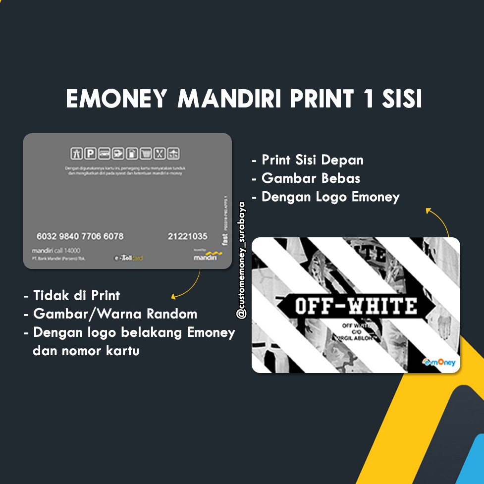 Jual Custom Etoll Emoney Mandiri | Shopee Indonesia
