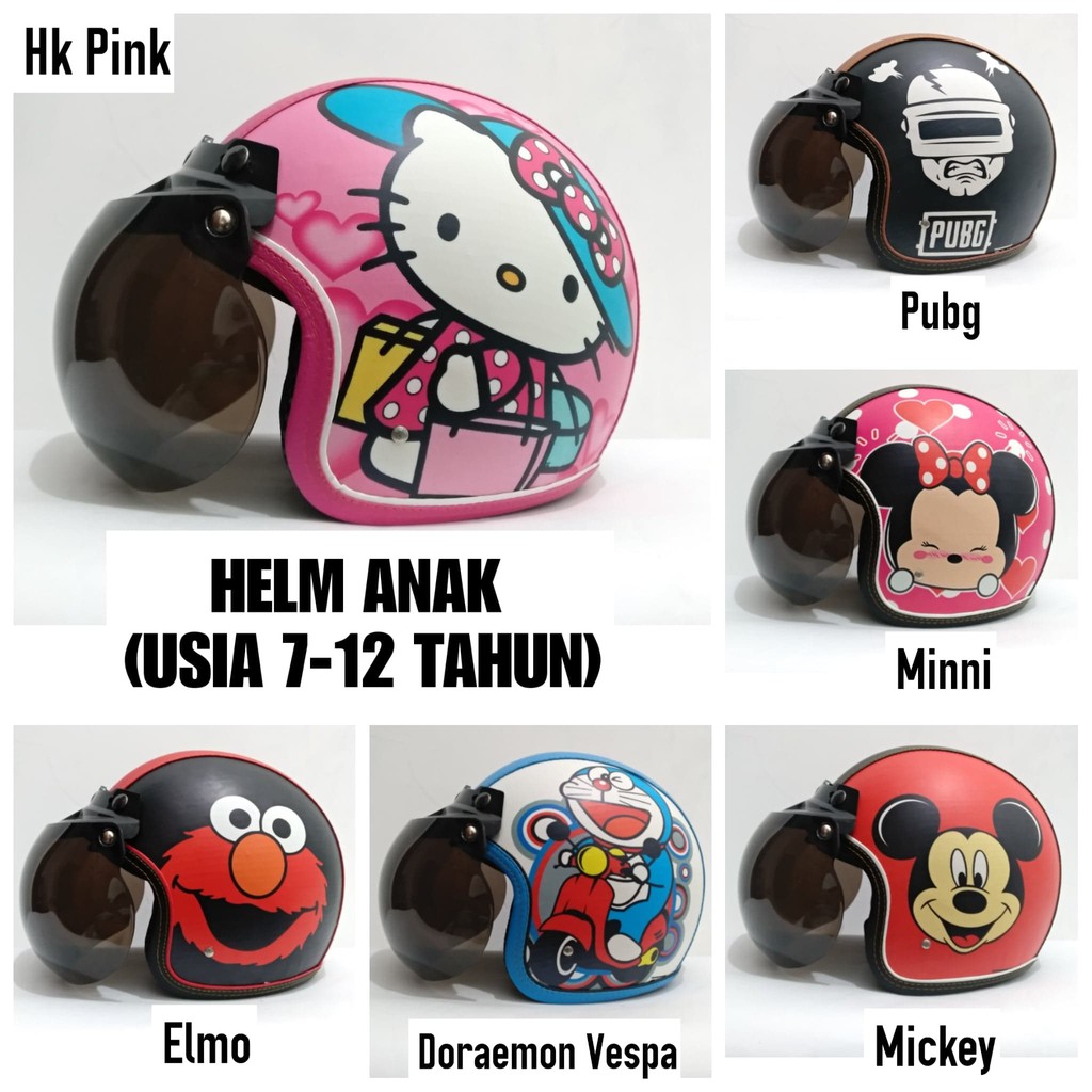 Jual Helm Anak Karakter Terbaru Usia 9 tahun (sembilan tahun) | Shopee ...