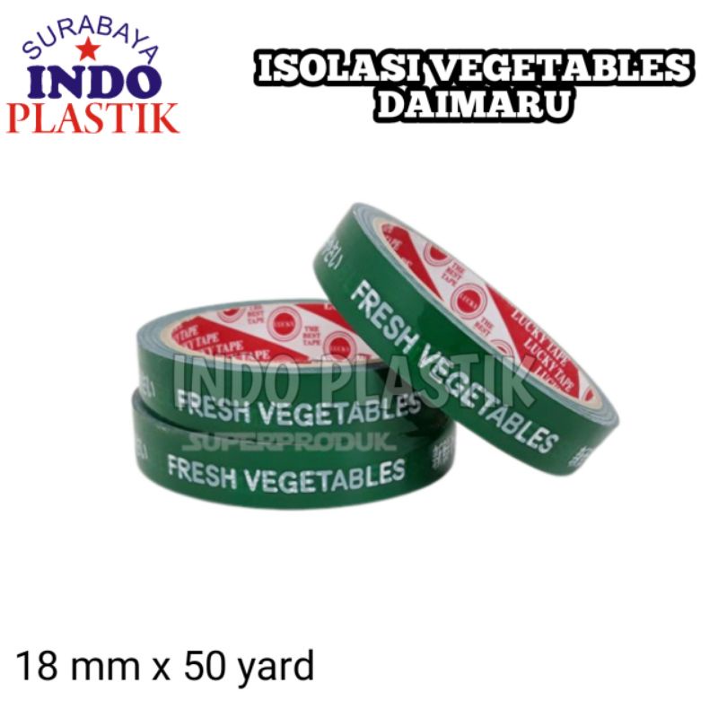 Jual lakban fresh vegetables isolasi sayur daimaru uk 18 mm x 50 meter ...