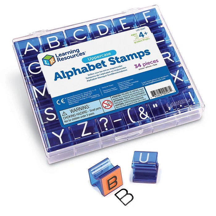 Jual Learning Resources Uppercase Alphabet Stamps Set Stempel Huruf Dan ...