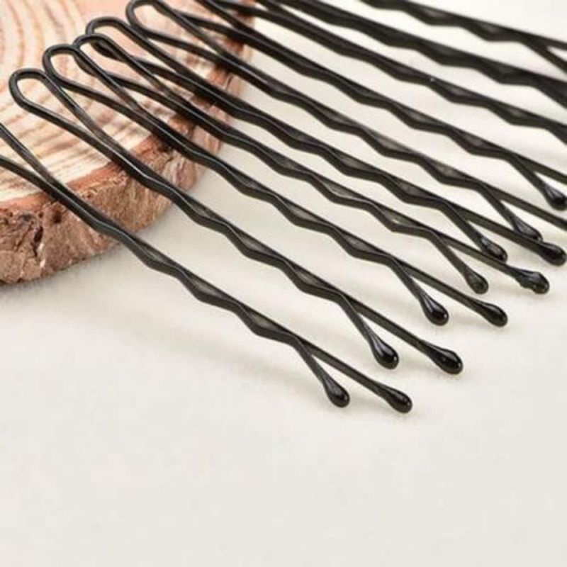 Jual JEPIT LIDI HITAM PER PCS / BOBBY PIN / JEPIT LIDI | Shopee Indonesia