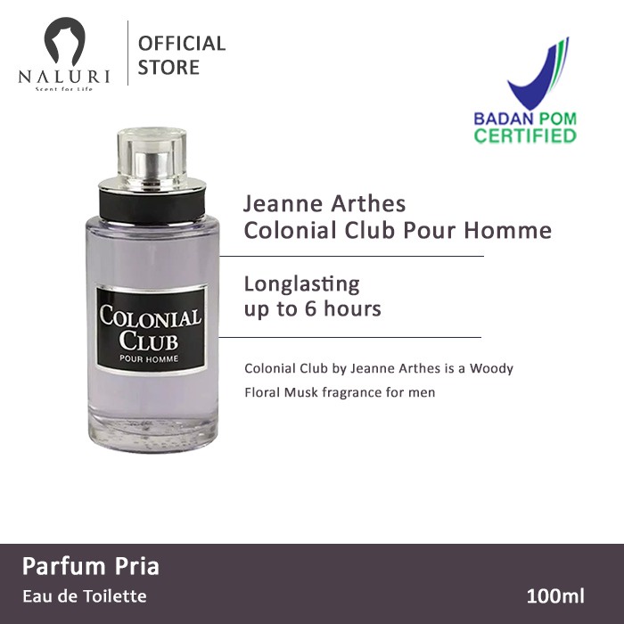 Jual Parfum Original Jeanne Arthes Colonial Club EDT For Man 100ml | Shopee Indonesia