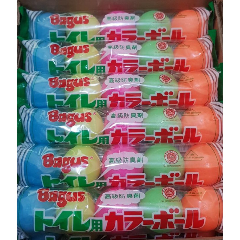 Jual BAGUS TOILET COLOUR BALL KAMPER TOILET PENGHILANG BAU TOILET ISI 5 ...