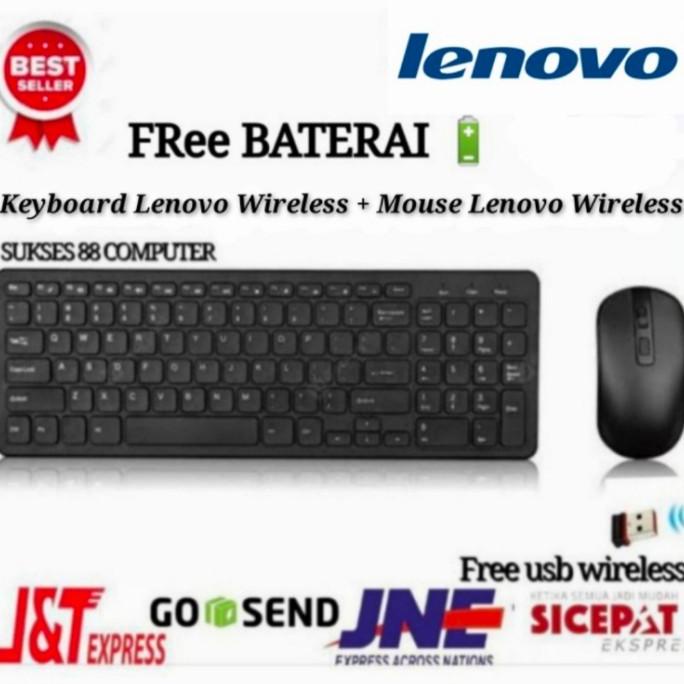 Jual Lenovo Wireless Keyboard And Mouse Set Combo GKM520 Keys Fullsize ...