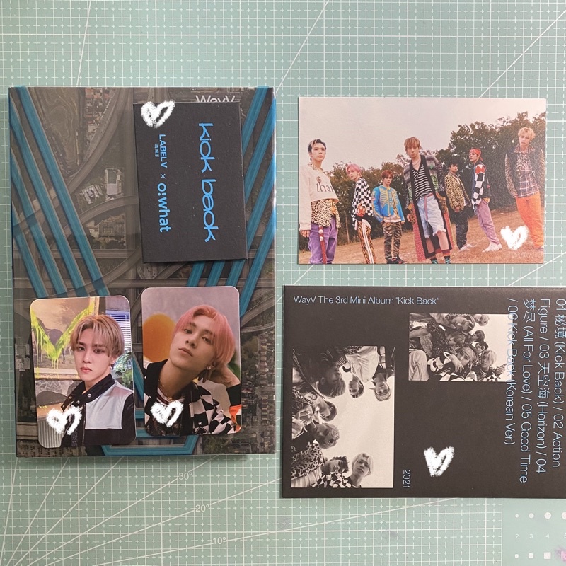 Jual FULLSET KICK BACK WAYV Album Kun Photocard Hendery Owhat Benefit ...