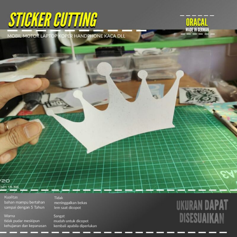 Jual STIKER MAHKOTA STICKER CUTTING TRANSPARAN | Shopee Indonesia