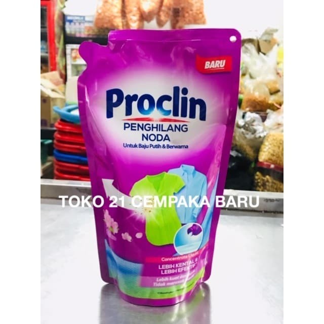 Jual Proclin Penghilang Noda Wangi Floral Bliss Pouch 400 ml |Pemutih ...