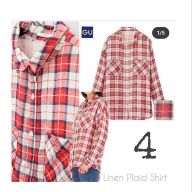 Jual UNQ Plaid Shirt (CUT LABEL) | Shopee Indonesia