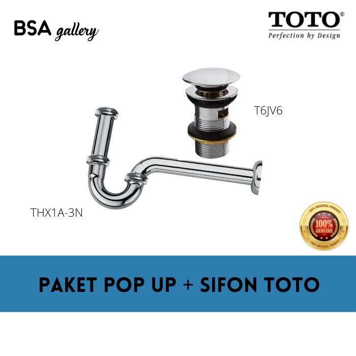 Jual PAKET POP UP T6JV6 + SIFON THX1A-3N TOTO / PAKET AFUR SIFON TOTO | Shopee Indonesia